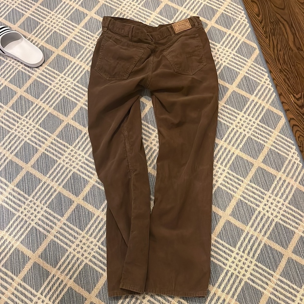 Brown Corduroy Polo Pants - Gem